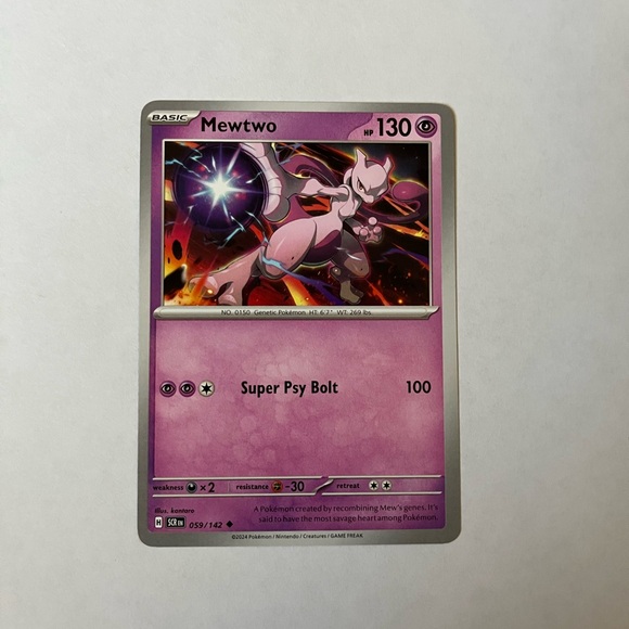 Pokemon | Toys | Mewtwo 5942 Sv07 Stellar Crown Regular | Poshmark